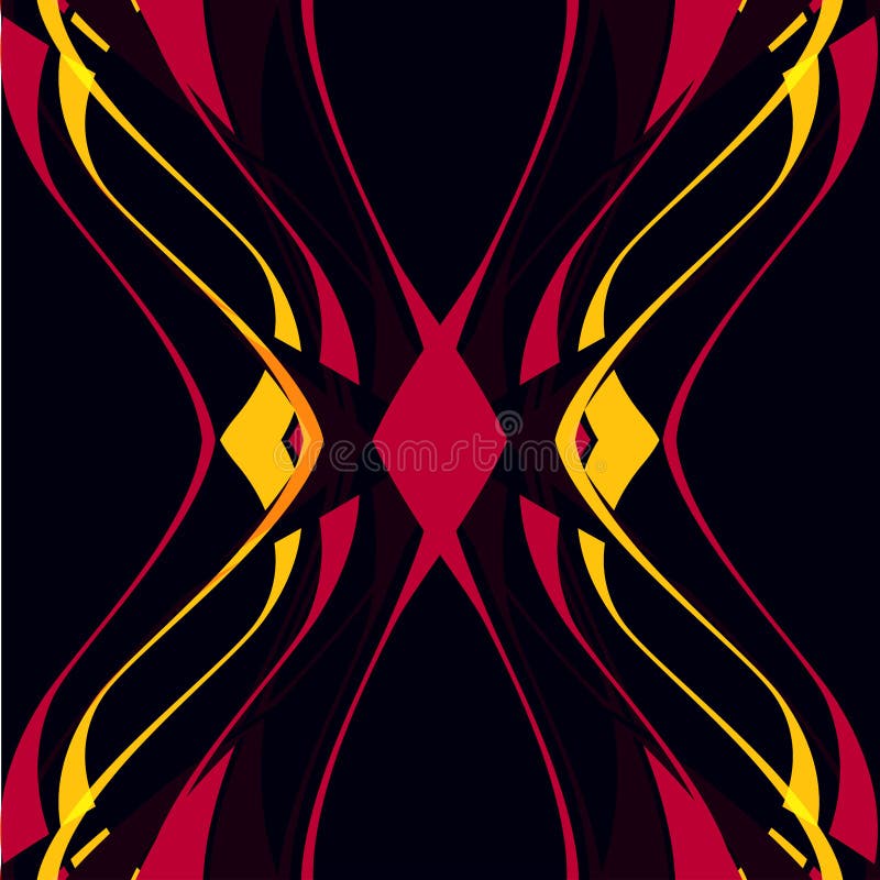 Wave Ornate Background Abstract Pattern Color Stock Illustration ...