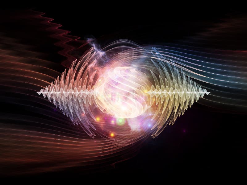 Quantum Wave stock illustration. Illustration of glow - 40383351