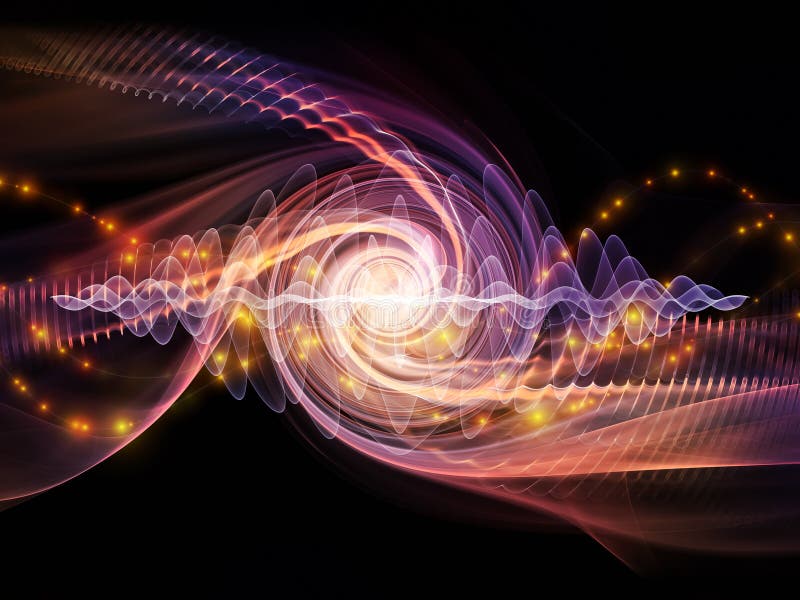 Quantum Wave stock illustration. Illustration of glow - 40383351