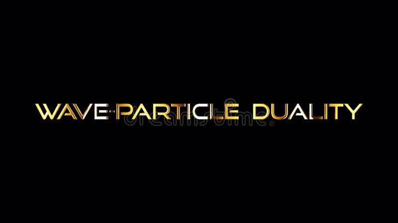 Wave Particle Duality Colorful Neon Laser Text Animation Stock Footage ...
