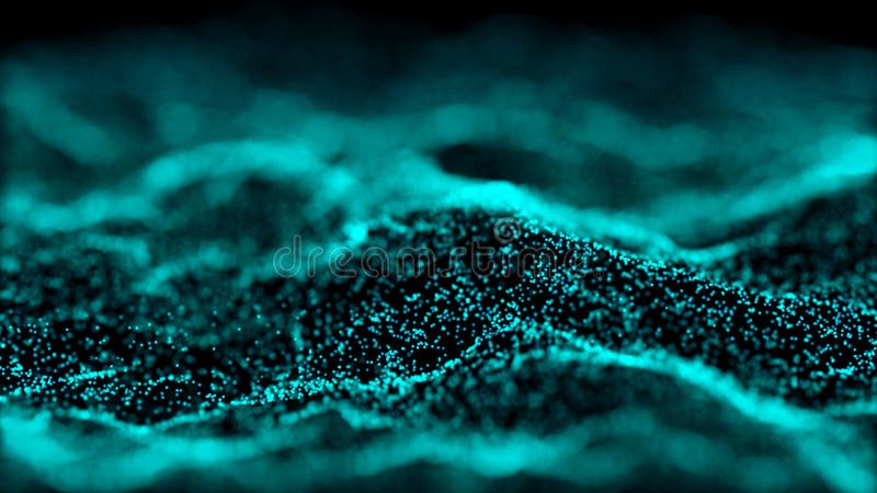 Wave of Particles. Abstract Particle. Data Visualization. Abstract ...