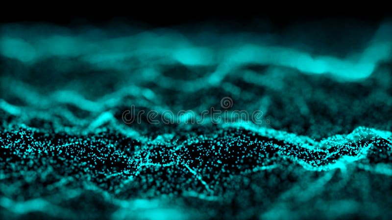 Wave of Particles. Abstract Particle. Data Visualization. Abstract ...