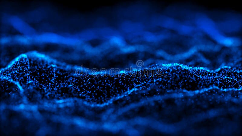 Wave of Particles. Abstract Particle. Data Visualization. Abstract ...