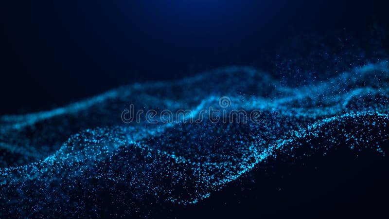 Wave of Particles. Abstract Particle. Data Visualization. Abstract ...
