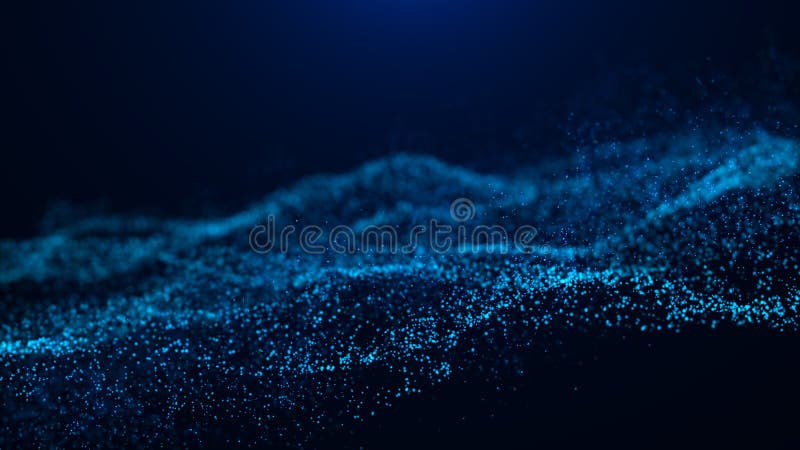 Wave of Particles. Abstract Particle. Data Visualization. Abstract ...