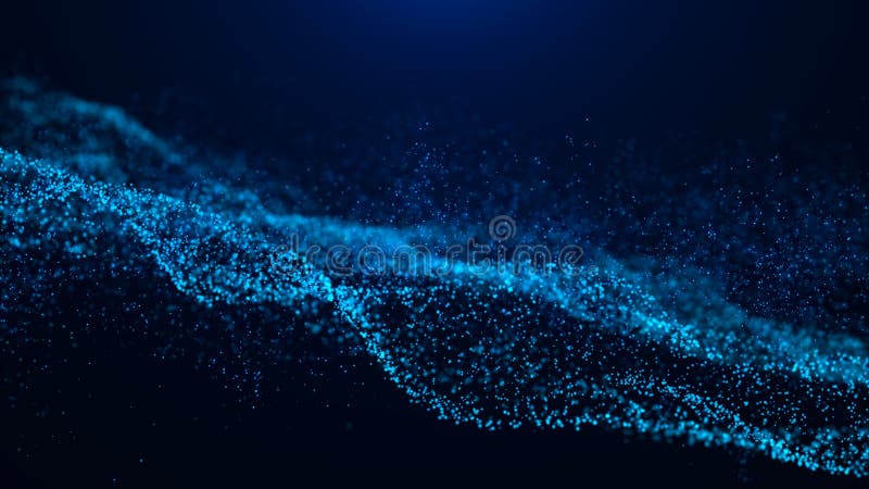 Wave of Particles. Abstract Particle. Data Visualization. Abstract ...