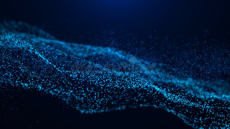 Wave of Particles. Abstract Particle. Data Visualization. Abstract ...