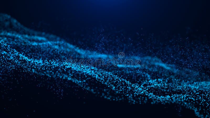 Wave of Particles. Abstract Particle. Data Visualization. Abstract ...
