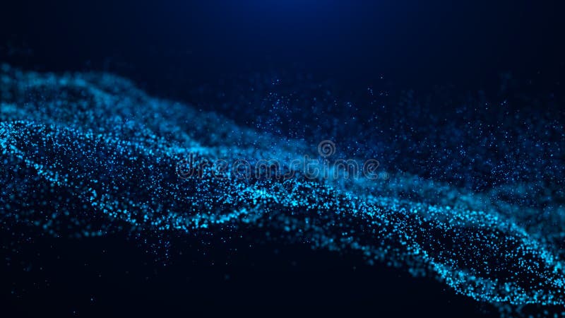 Wave of Particles. Abstract Particle. Data Visualization. Abstract ...