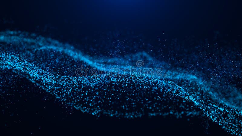 Wave of Particles. Abstract Particle. Data Visualization. Abstract ...