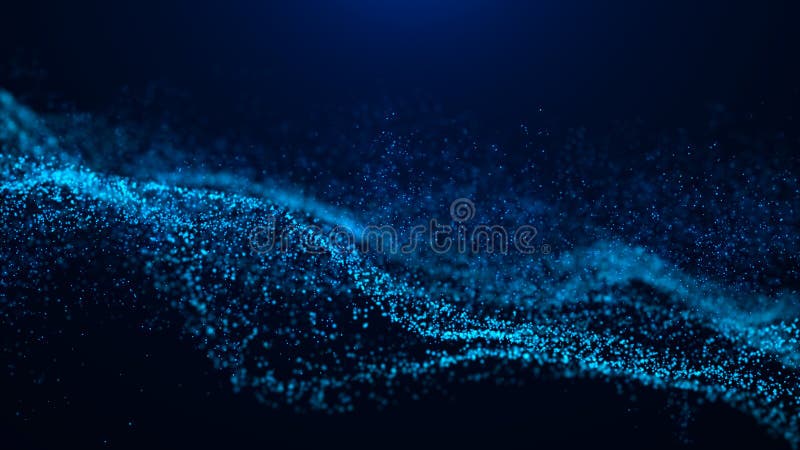 Wave of Particles. Abstract Particle. Data Visualization. Abstract ...