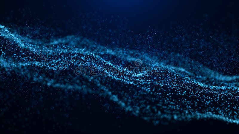 Wave of Particles. Abstract Particle. Data Visualization. Abstract ...