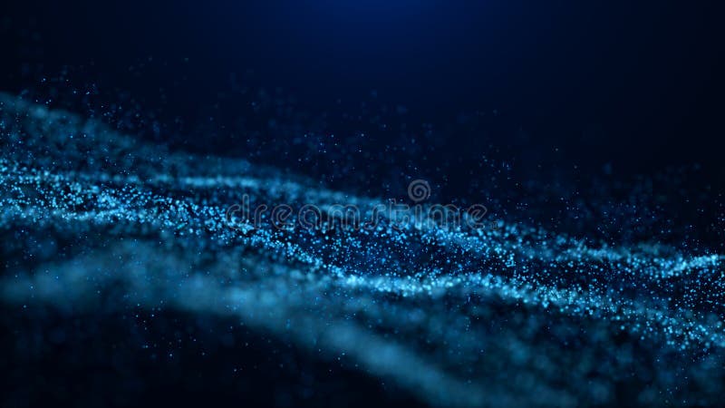 Wave Of Particles Abstract Particle Data Visualization Abstract Digital Background 4k