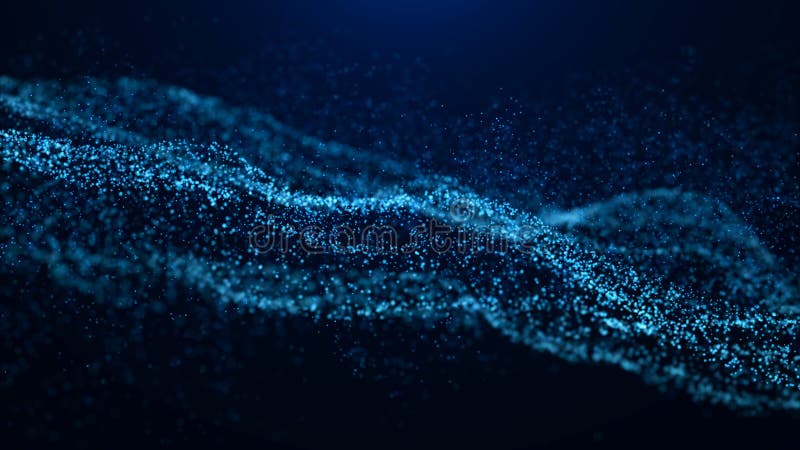 Wave of Particles. Abstract Particle. Data Visualization. Abstract ...