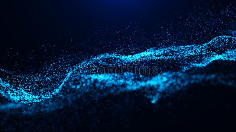 Wave of Particles. Abstract Particle. Data Visualization. Abstract ...