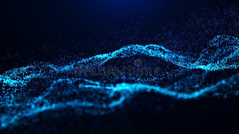 Wave of Particles. Abstract Particle. Data Visualization. Abstract ...