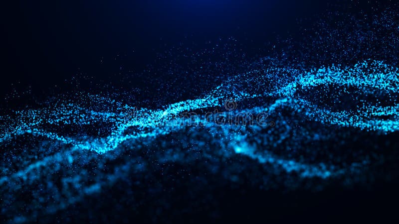 Wave of Particles. Abstract Particle. Data Visualization. Abstract ...
