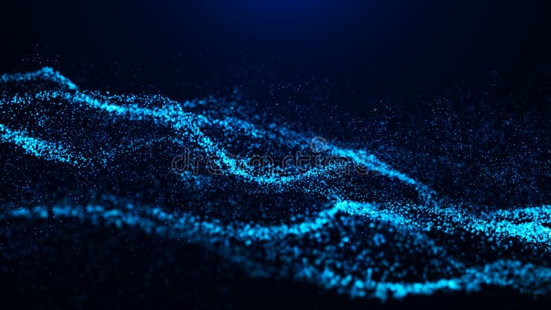 Wave of Particles. Abstract Particle. Data Visualization. Abstract ...