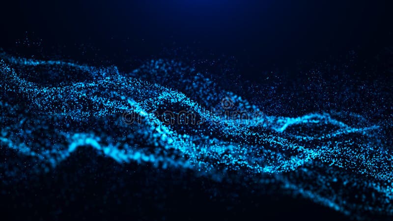 Wave of Particles. Abstract Particle. Data Visualization. Abstract ...