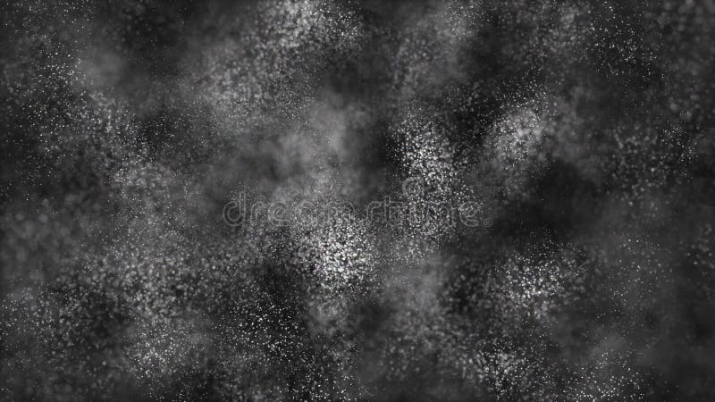 Dots Pattern Binary Code Black and Green Background with Digits Moving ...