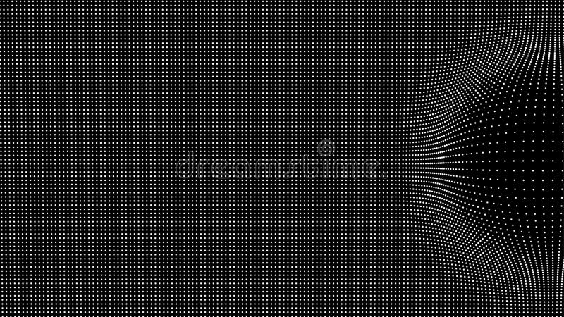 Wave Of Particles Technology Vector Background Big Data Particle Vector Illustration Stock