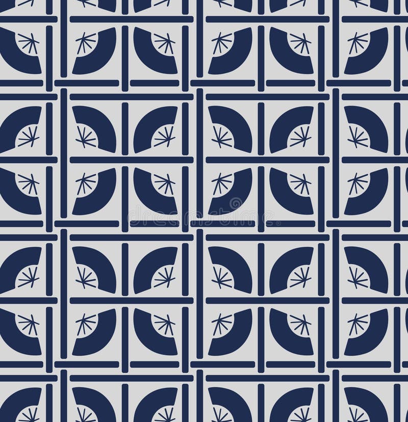 Japanese Geometric Folding Fan Pattern Stock Vector - Illustration of ...