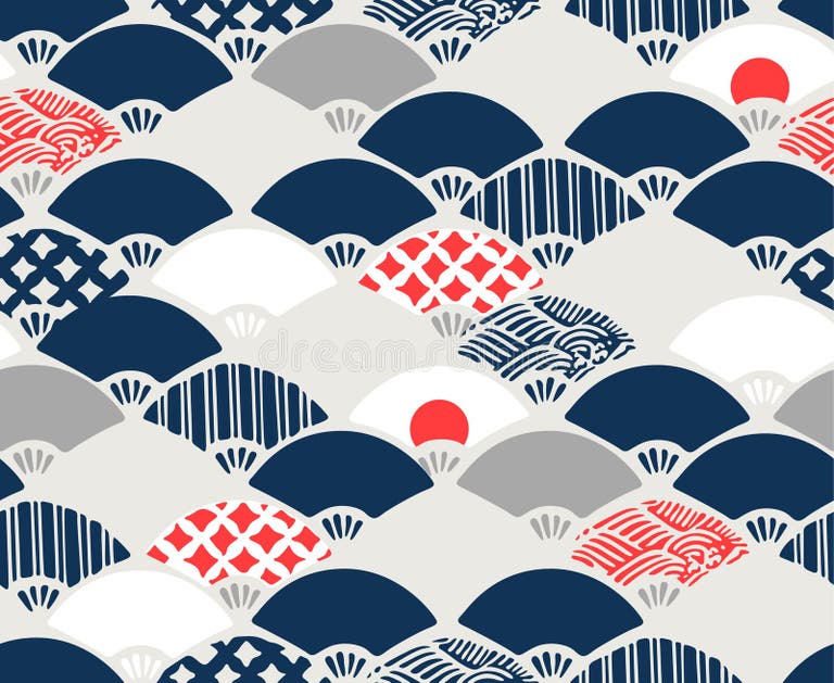 Japanese Circular Wave Pattern Stock Illustrations – 1,286 Japanese ...