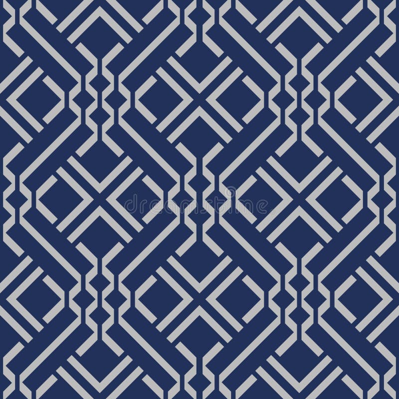 Japanese Zigzag Square Seamless Pattern Stock Vector - Illustration of ...