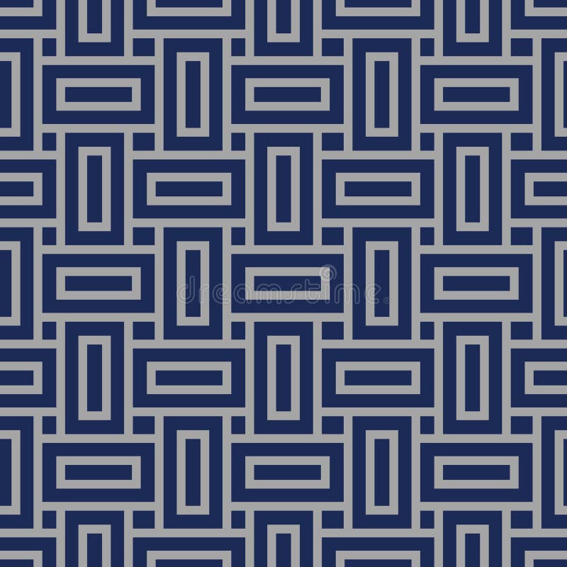 Japanese Rectangle Mosaic Vector Seamless Pattern Stock Vector ...