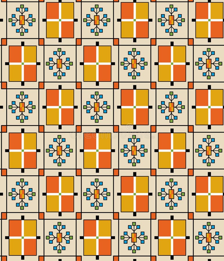 Japanese Rectangle Rope Vector Seamless Pattern Stock Vector ...