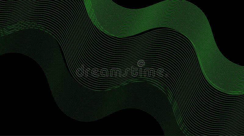 Wave Pattern Abstract Curvy Lines Background Stock Illustration ...