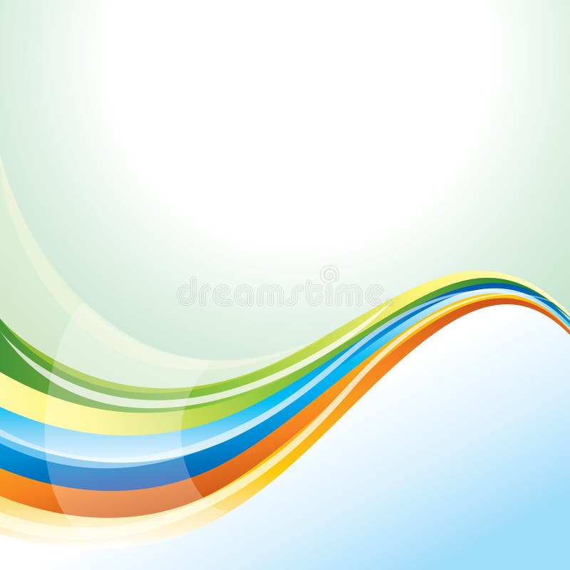 Abstract Waves Background stock vector. Illustration of cyan - 19789425