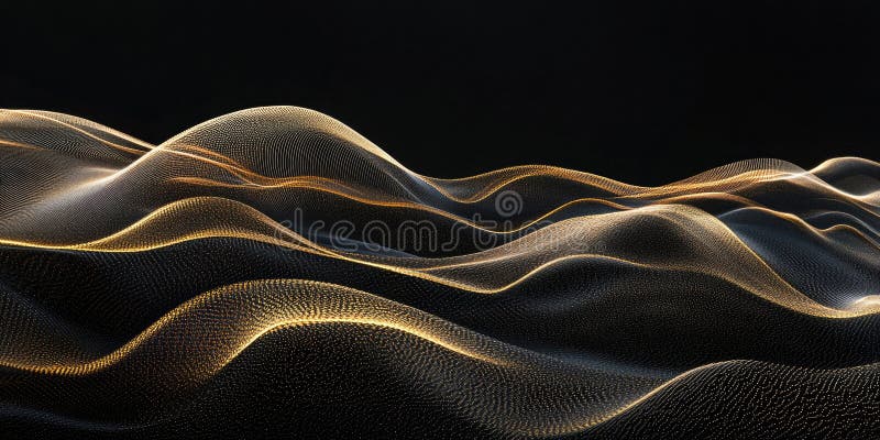 Wave Pattern Black Background Stock Image - Image of subtle, effect ...