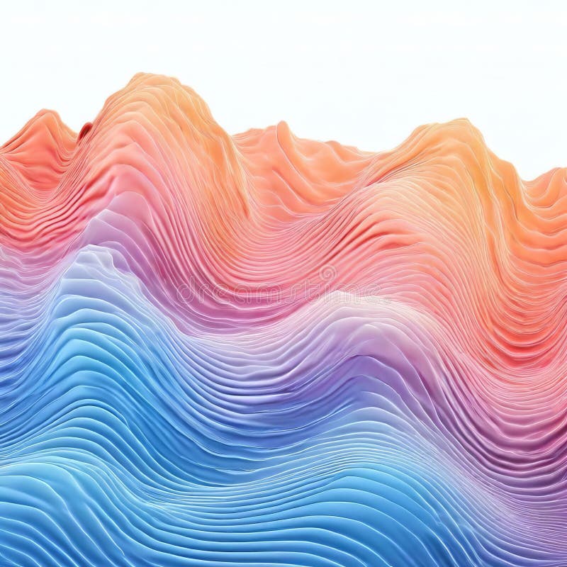 Wave Pattern a Fluid and Dynamic Pattern Resembling F Stock ...