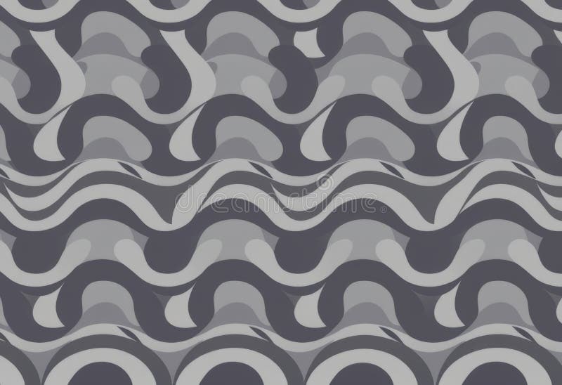 Wave Pattern with Geometric and Curv New Beautiful Stock Illustration ...
