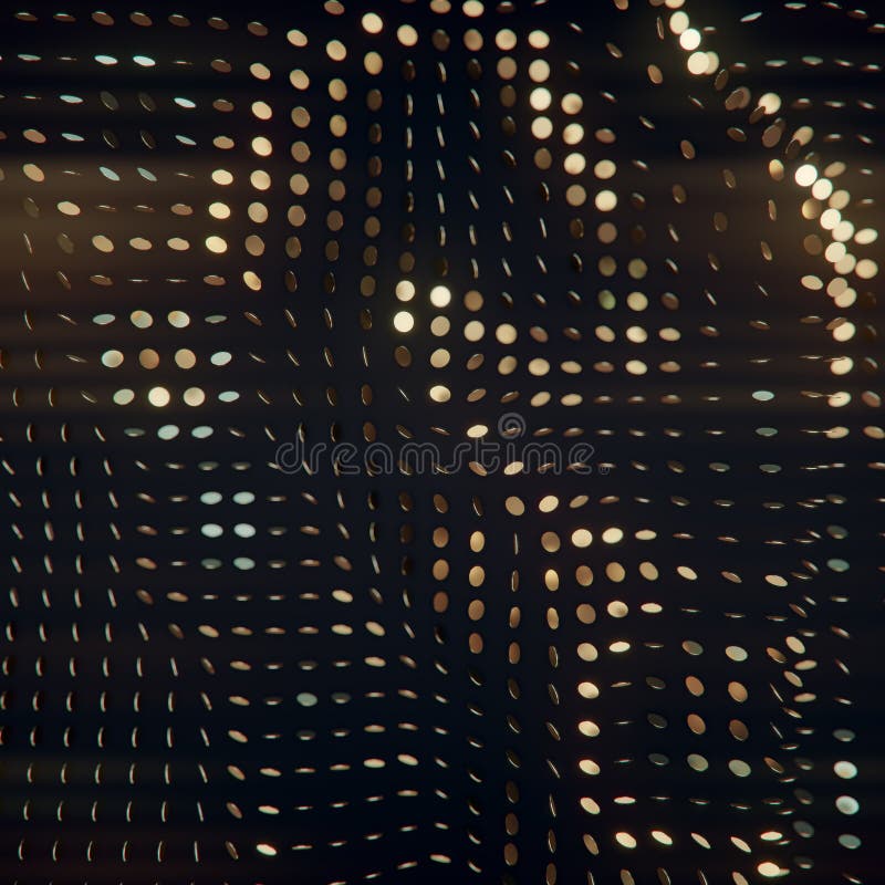 Wave Pattern of Gold Shimmering Glitter in the Wind with a Depth-of ...