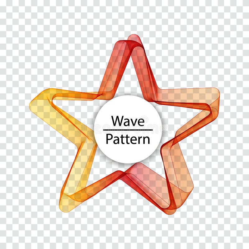 Wave Pattern. Presentation Template. Vector Star. Eps10 Stock ...
