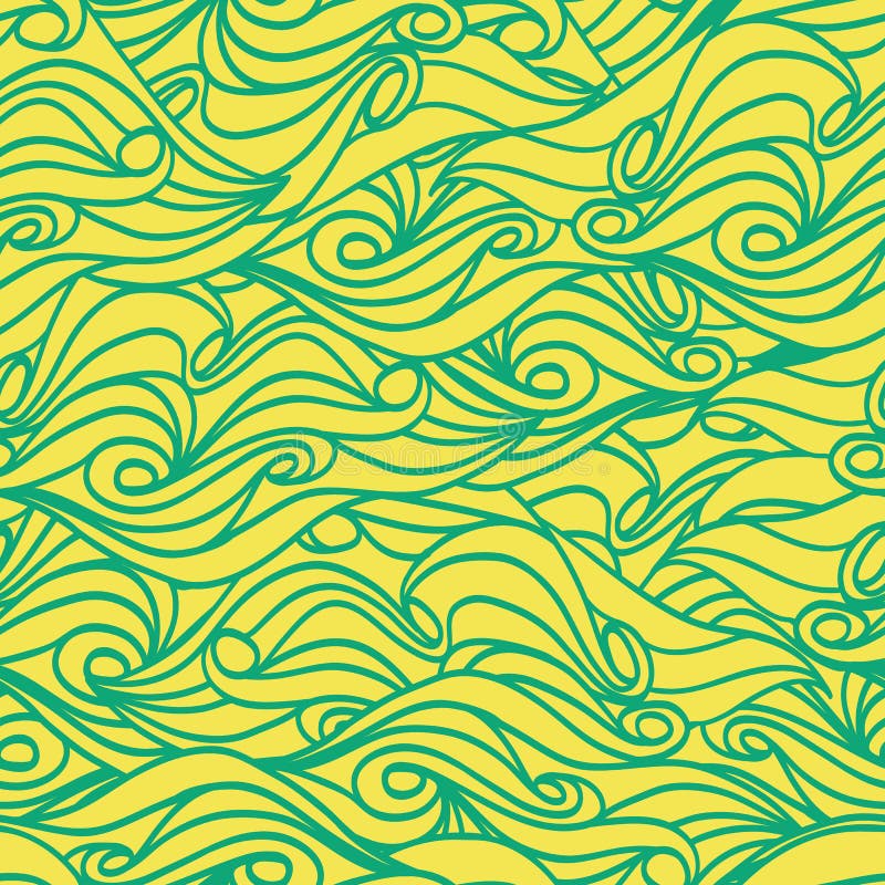 Wave Pattern Seamless Texture. Vector Illustration/ EPS 8 Stock Vector ...