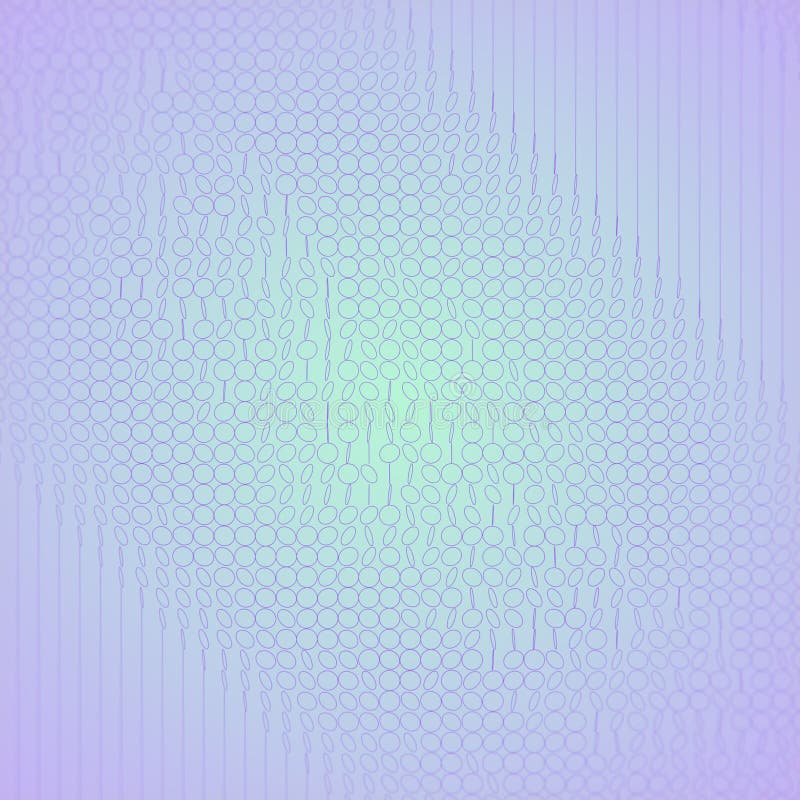 Wave Pattern of Simple Flat Geometric Objects. Abstract Neon Background ...