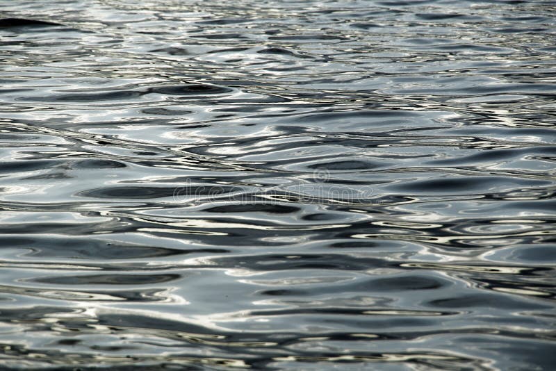 Wave Pattern on the Water, Refelecting Light and Shadows, Real Picture ...