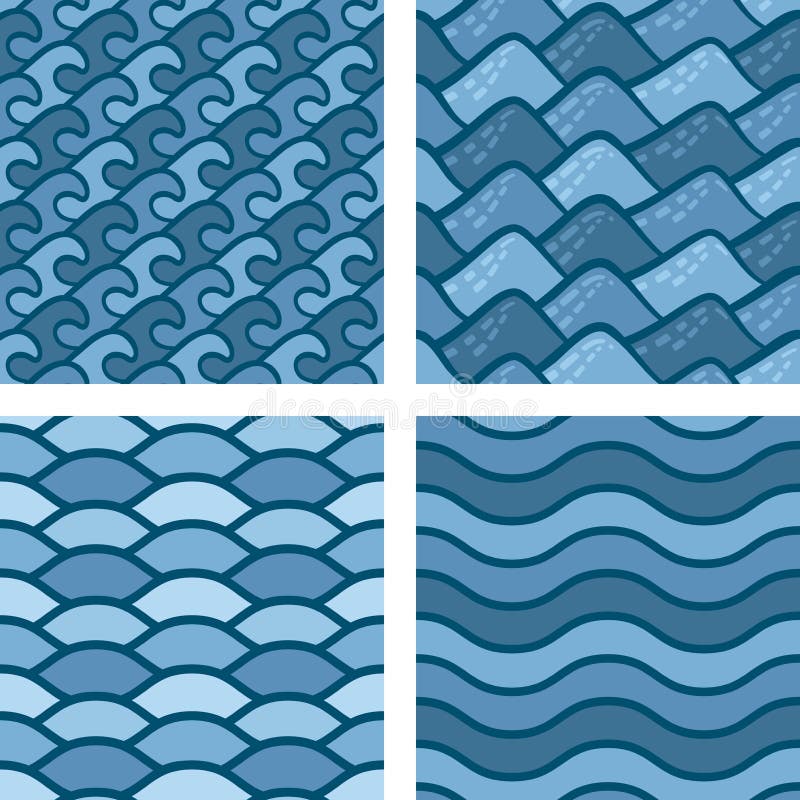 Wave patterns, dark stock vector. Illustration of ocean - 209977002