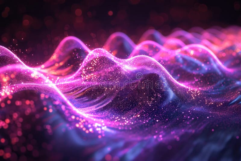 Wave Patterns of Quantum Physics Stock Illustration - Illustration of ...