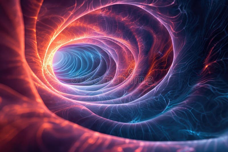 Wave Patterns of Quantum Physics Stock Illustration - Illustration of ...