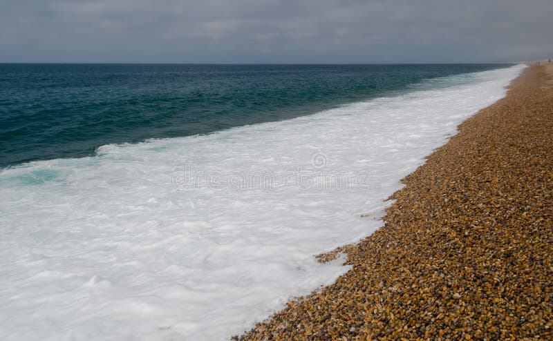 Wave on pebble beach stock photo. Image of seascape, summer - 64244068