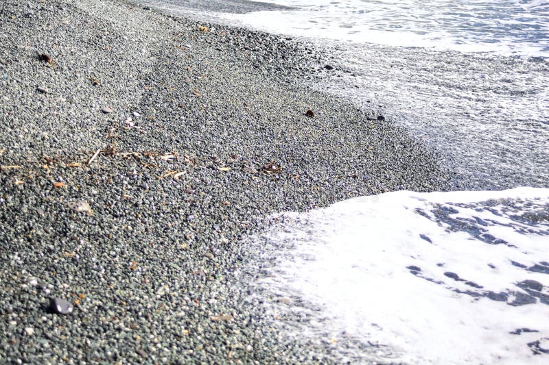 Wave on a Pebbled Beach Seen Up Close Stock Photo - Image of landscapes ...