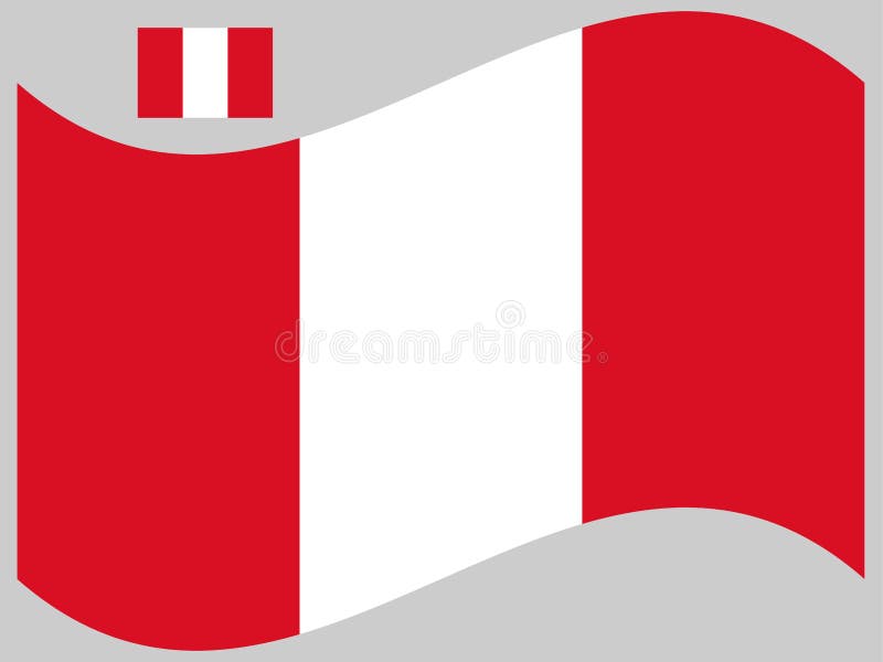 Wave Peru Flag Vector Illustration Eps 10 Stock Vector - Illustration ...