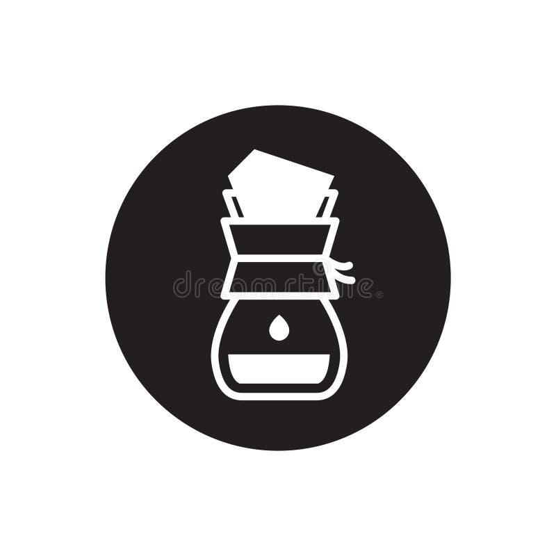 Wave Pour Over Coffee Maker Icon, Vector Illustration Stock Vector ...