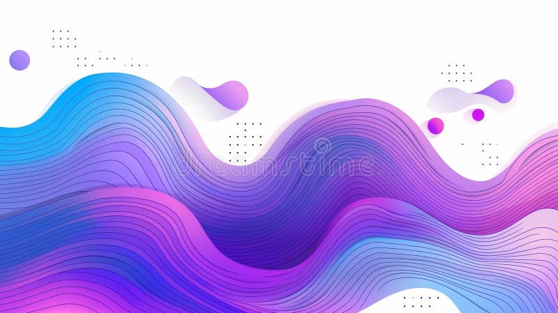 A Wave of Purple and Blue Colors with a White Background Stock ...
