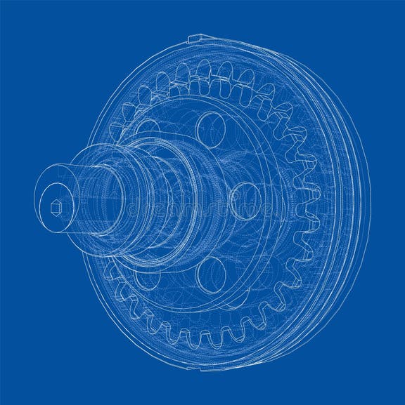 Wave Reducer. Vector Illustration, 3d Render Stock Vector ...