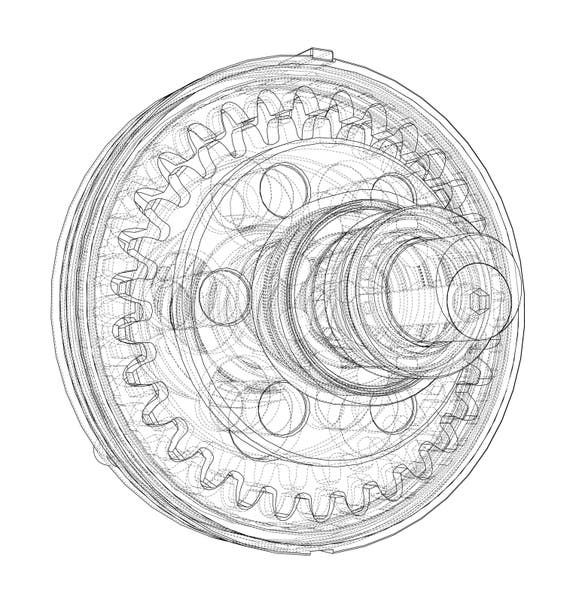 Wave Reducer. Vector Illustration, 3d Render Stock Vector ...